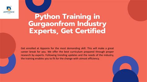Ppt Python Training In Gurgaon Powerpoint Presentation Free Download