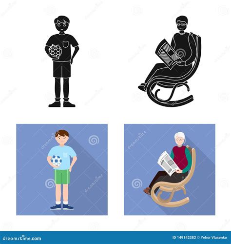 Illustration De Vecteur De Signe De Caract Re Et D Avatar Collection D Illustration De Vecteur D