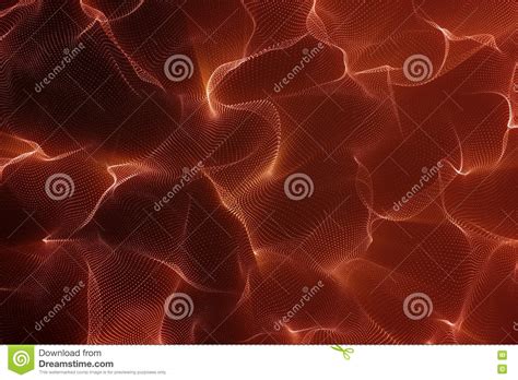 3d Rendering Abstract Polygonal Low Poly Wave Background With