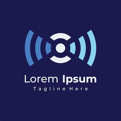 Premium Vector Signal Or Internet Or Wireless Network Wave Template Logo Designlogos For