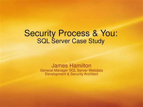 PPT Security Process You SQL Server Case Study PowerPoint Presentation ID