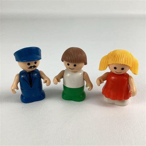 Playskool Lil Playmates Playworld Mini Figures 3pc Lot Conductor