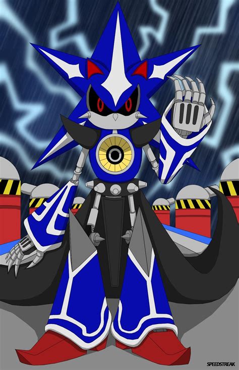 Neo Metal Sonic Original Fan Art Etsy