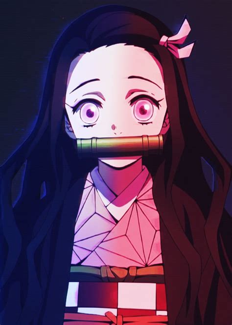 Anime Demon Slayer Nezuko Poster By Reo Anime Displate Demon