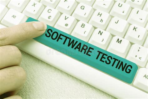 Handwriting Text Software Testing Conceptual Photo Evaluate The Functionality Of A Software