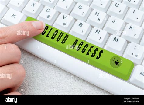 Conceptual Caption Cloud Access Internet Concept Software Tool Between