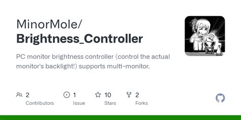Github Minormolebrightnesscontroller Pc Monitor Brightness