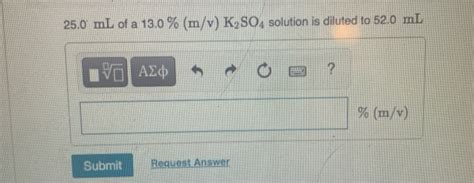 Solved Calculate The Final Concentration Of The Solution