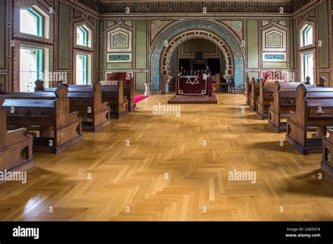 Bimah Raised Platform And Aron Hakodesh Holy Ark Ashkenazi