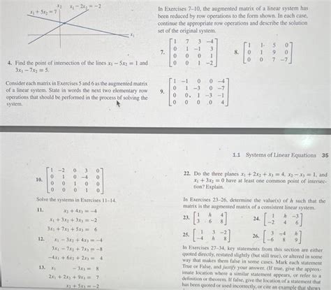 Solved In Exercises The Augmented Matrix Of A Linear Chegg