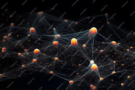 premium ai image abstract illustration of neural network nodes