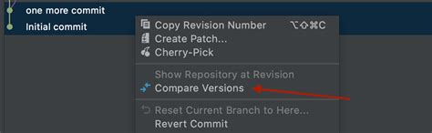 how to view all differences between two git commits within intellij