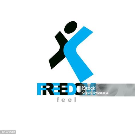 벡터 그림을 제기 도달 흥분된 추상 남자의 자유 개념 아이콘입니다 행복은 유의 상징 비즈니스 혁신 아이디어 개성 개념에 대한 스톡 벡터 아트 및 기타 이미지 Istock