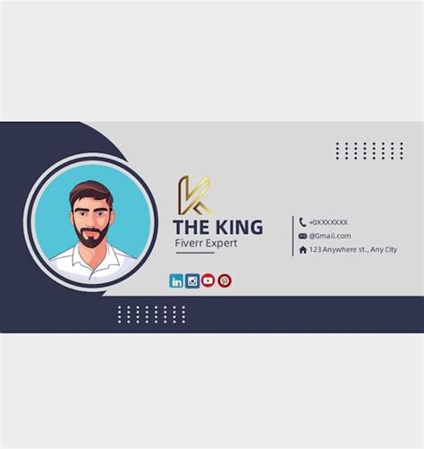 Create Clickable Html Email Signature By Theking4155 Fiverr