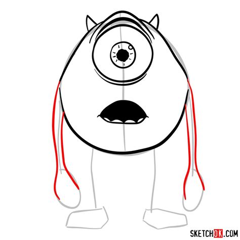 Mike Wazowski Drawing Step By Step