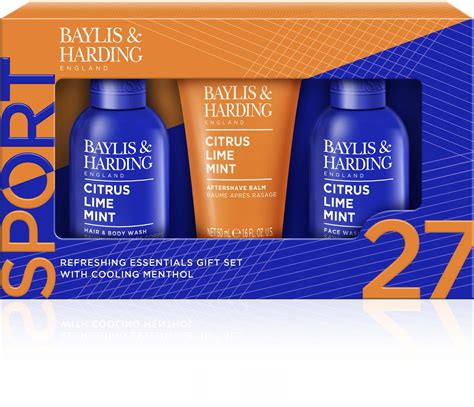 Baylis And Harding Men`s Citrus Lime And Mint Travel Trio T Set