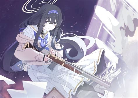 Kilabo Ui Blue Archive Blue Archive Absurdres Highres 1girl Bags Under Eyes Black