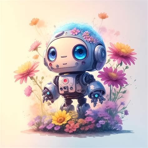Premium Ai Image Mini Robot