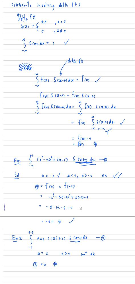 Integrals Involving Delta Function Delta Function The Delta Function Potential Quantum