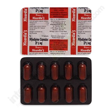 Buy Nifedipine 5mg Tablets Online Idm