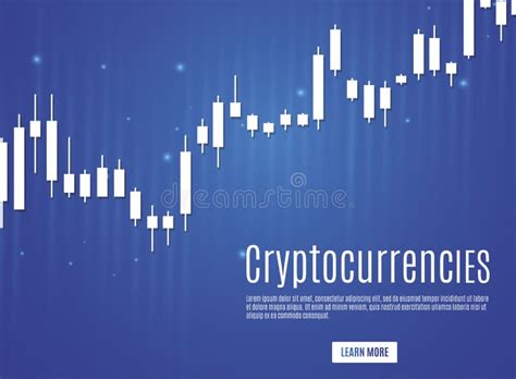 graph of cryptocurrency graphics and analytics of cryptography vector