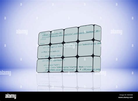 A Programming Code On An Abstract Cube And Software Development Stock Photo Alamy
