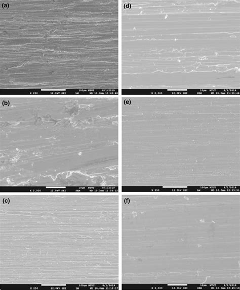 Fe Sem Micrograph Of Worn Out Surfaces A B Substrate C D Stellite 6