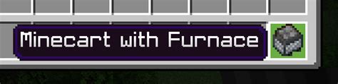 Minecart With Furnace On Bedrock Edition R Phoenixsc