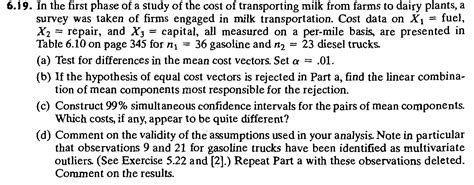 Again Using Question 619 From Your Textbook Find