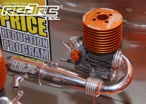 Red RC GRP Buggy Engine With New Carburettor