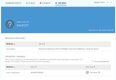 Live Events EventStream API Hub Tealium Docs
