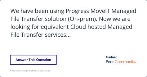 We Have Been Using Progress Moveit Managed File Transfer Solution On