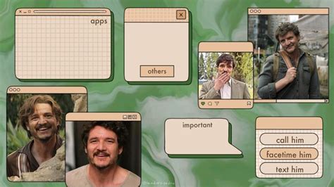 Pedro Pascal Desktop Wallpaper Green Desktop Wallpaper Facetime