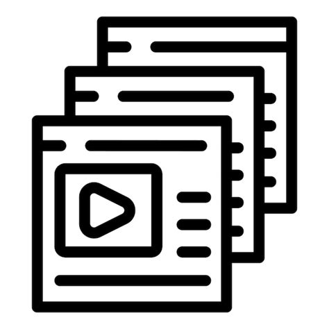 Premium Vector Online Video Player Interface Showing Three Video