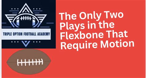 The Only Two Plays In The Flexbone That Require Motion Triple Option
