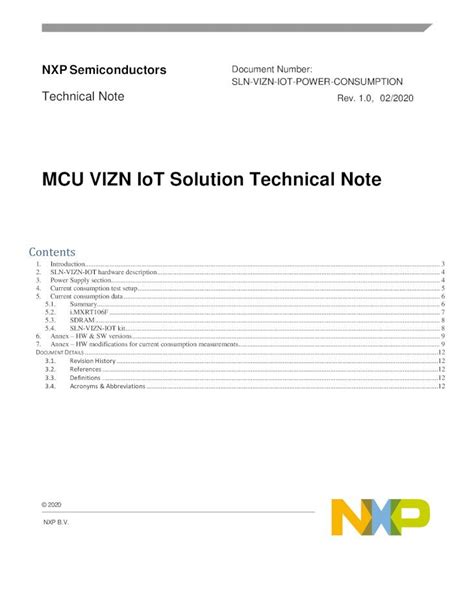 Pdf Mcu Vizn Iot Solution Technical Notesln Vizn Iot Power
