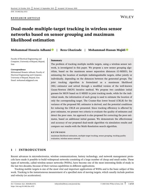 Dual Mode Multiple Target Tracking In Wireless Sensor Networks Based On Sensor Grouping And
