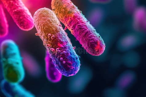 Abstract Observation Of Antibiotics Interacting With Vibrant Bacteria