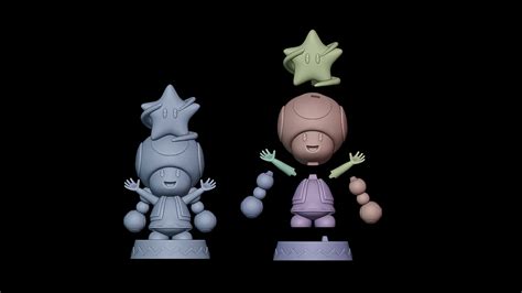 Characters And Creatures Stl Download Toadette Super Mario Party Fan