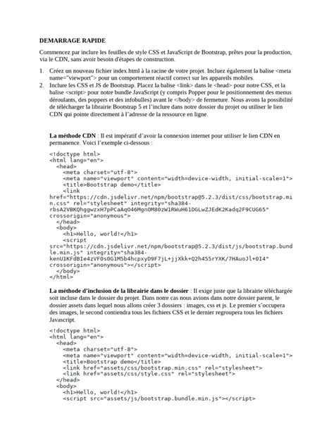 tuto bootstrap 5 pdf