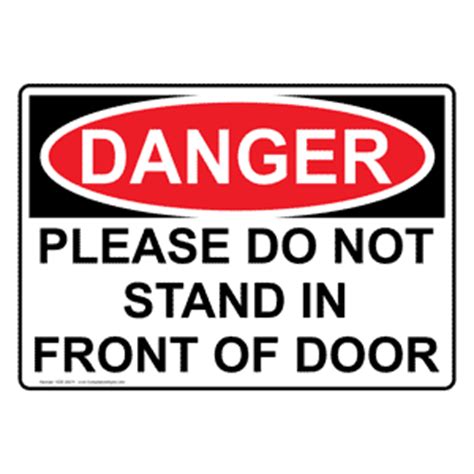 Osha Please Do Not Stand In Front Of Door Sign Ode 29311 Clipart Best Clipart Best