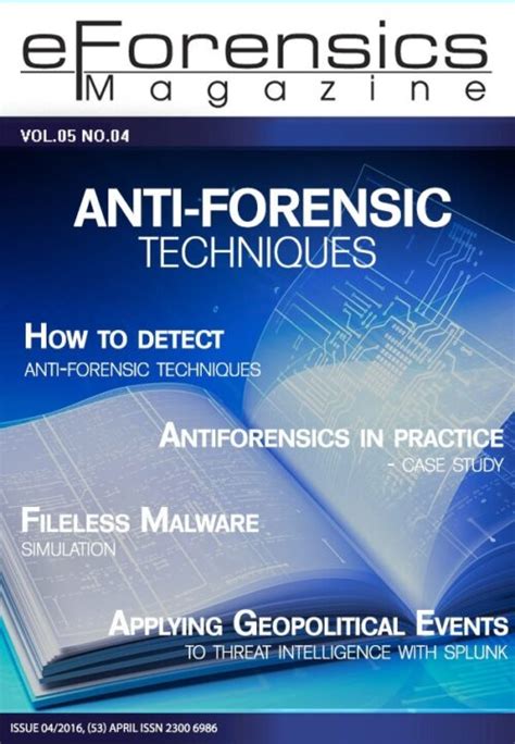Anti Forensic Techniques Eforensics