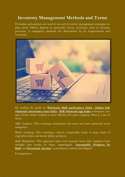 Ppt Inventory Management Methods And Terms Powerpoint Presentation Free Download Id11876333