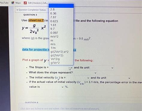 Solved Use Sheet No7 In The Attached Excel File And The