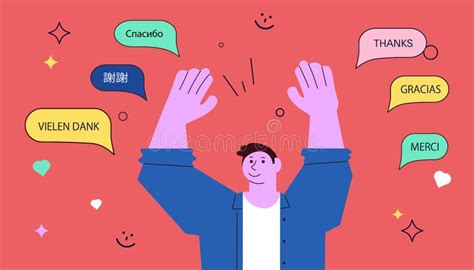 language school landing webpage template stock illustration