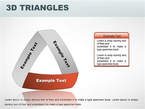 3d Tape Triangles Powerpoint Chart Templates