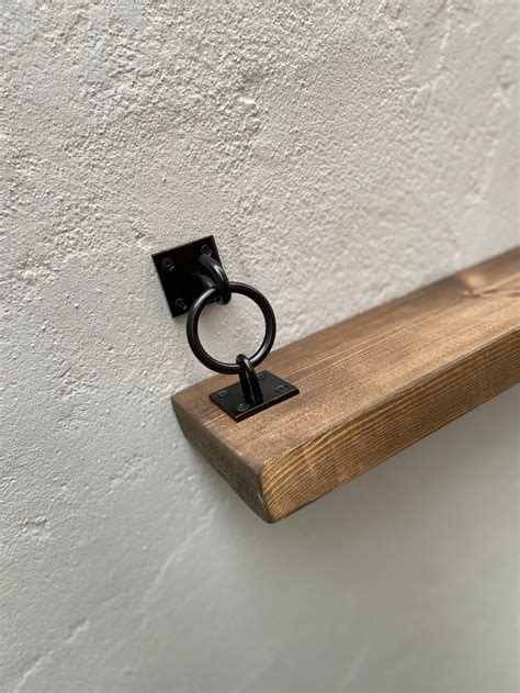 Rustic Shelf Brackets Hook And Ring Industrial Etsy Canada