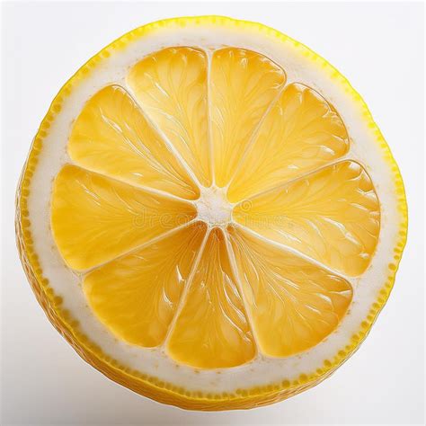 Lemon Slice On White Space For Messages Stock Illustration