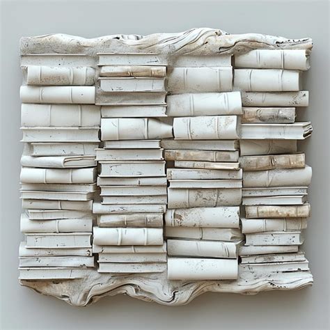 3d Clay Books Arranged Horizontally Premium Ai Generated Image