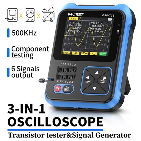 Diymore DSO TC3 500kMHz Handheld Digital Oscilloscope Transistor Tester Signal Generator